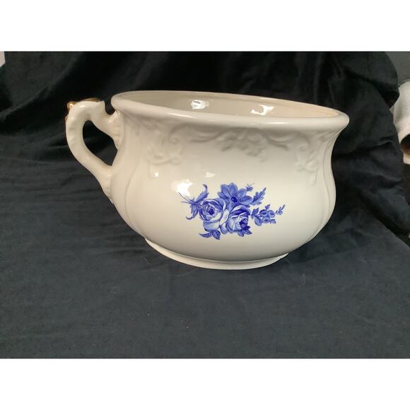 None and/or Unknown | Accents | Porcelain Chamber Pot Floral Pattern ...